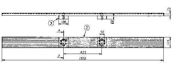 PREVENTER PILOT LADDER W/SPLIT, DISTANCE PIECE 1800X115X25MM - Ghesquiers