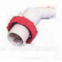 PLUG OFFSET W/TIGHT IEC 3P+E, AC380-415V/440-460V RED P12-3B - Ghesquiers